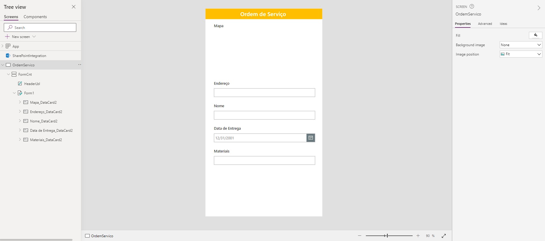 Função PDF do Power Apps: criar, visualizar e baixar PDF